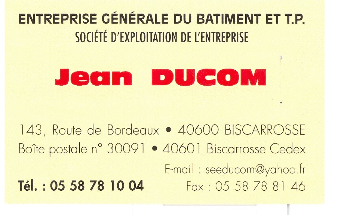 DUCOM BÂTIMENTS - Biscarrosse (40)